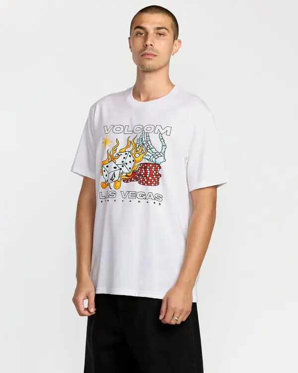 Volcom Pass Line Short Sleeve Tee - White