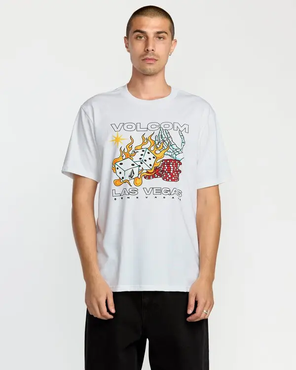 Volcom Pass Line Short Sleeve Tee - White