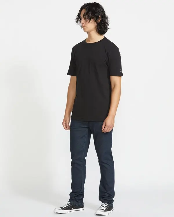 Volcom Solid Short Sleeve Tee Pocket Tee - Black
