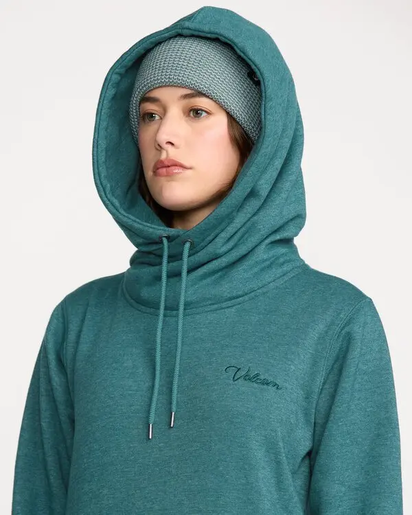 Volcom Tower Pullover Fleece Hoodie - Atlantic Deep