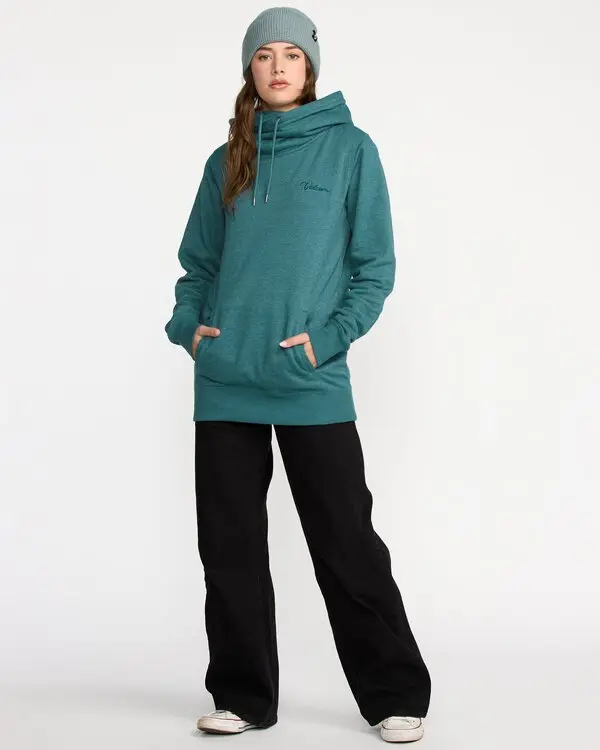 Volcom Tower Pullover Fleece Hoodie - Atlantic Deep