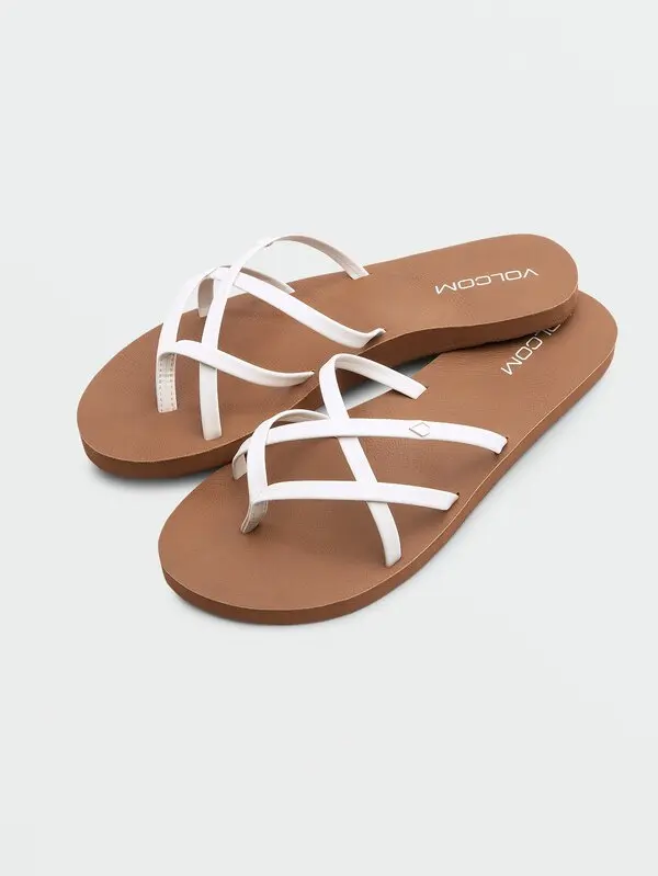Volcom Strappy Sandals - White