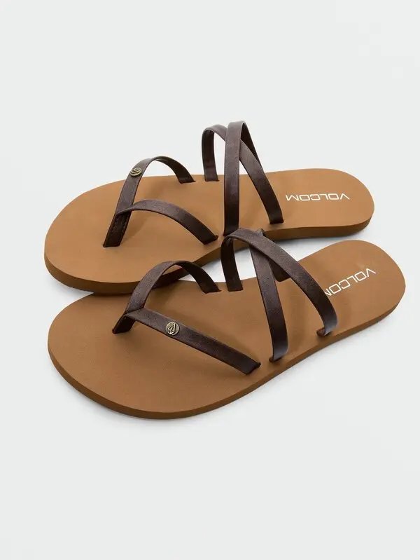 Volcom Easy Breezy Ii Sandals - Brown