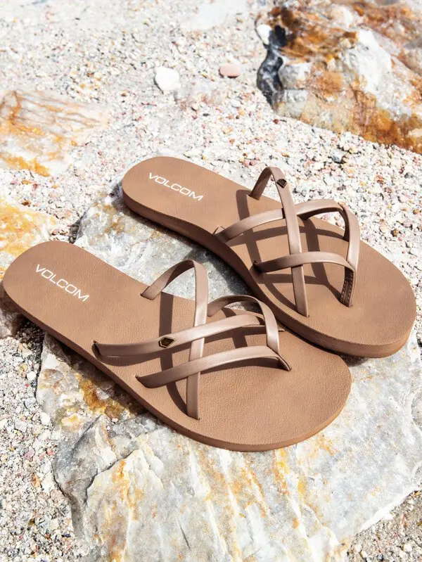 Volcom Strappy Sandals - Natural