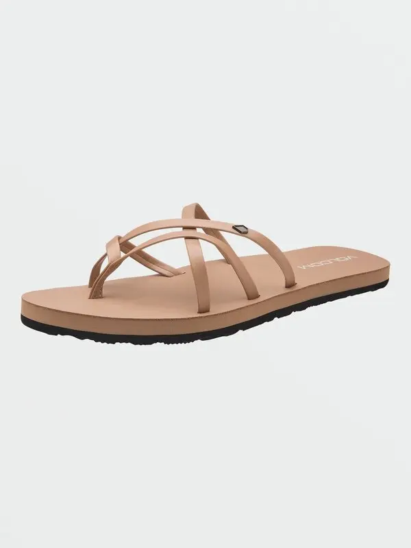 Volcom Strappy Sandals - Natural