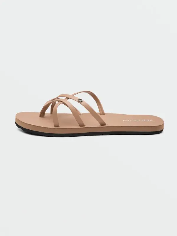 Volcom Strappy Sandals - Natural