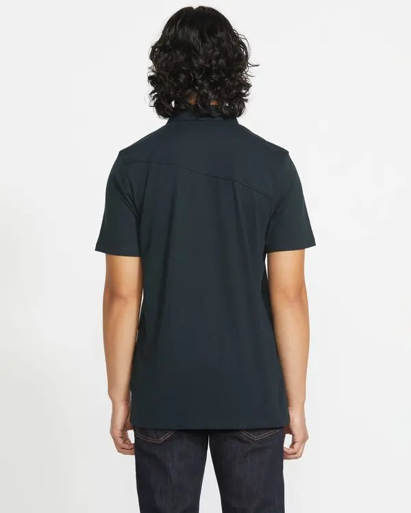 Volcom Wowzer Polo Short Sleeve Shirt - Black