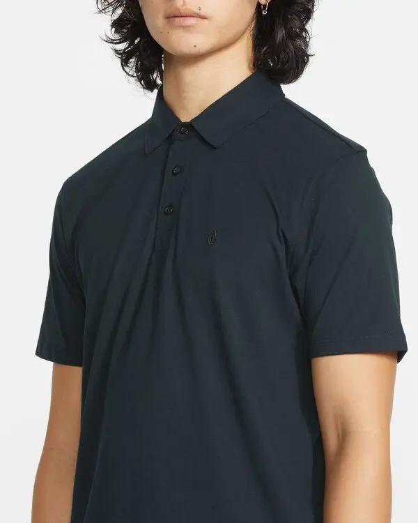 Volcom Wowzer Polo Short Sleeve Shirt - Black