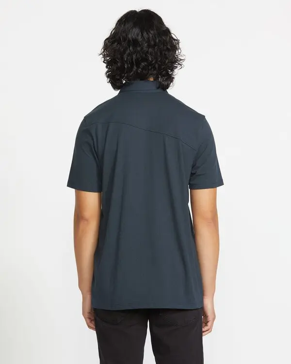 Volcom Wowzer Polo Short Sleeve Shirt - Navy