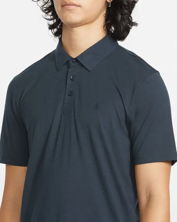 Volcom Wowzer Polo Short Sleeve Shirt - Navy
