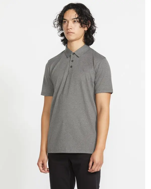 Volcom Wowzer Polo Short Sleeve Shirt - Stealth