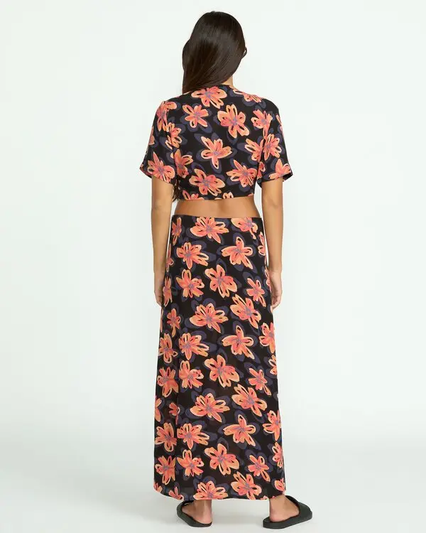 Volcom Printed Midi Skirt