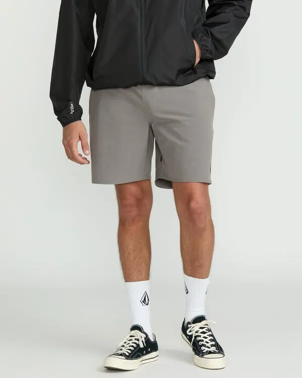 Volcom Elastic Waist Shorts - Pewter