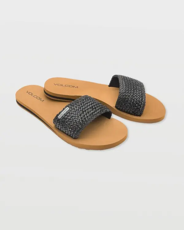 Volcom Braided Slides - Black
