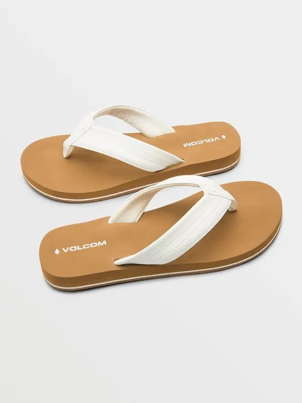 Volcom Boyfriend Thong Sandals - White