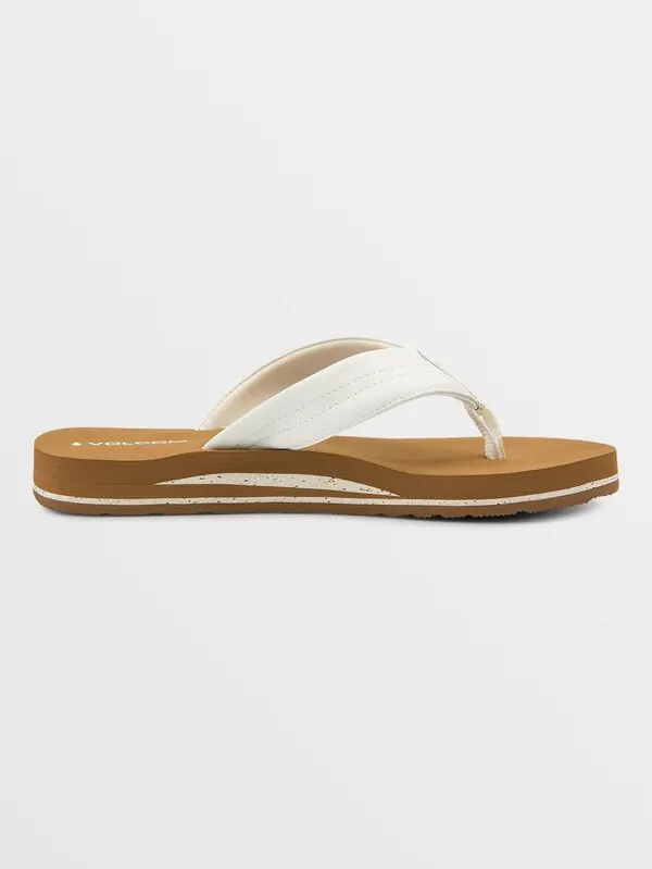 Volcom Boyfriend Thong Sandals - White