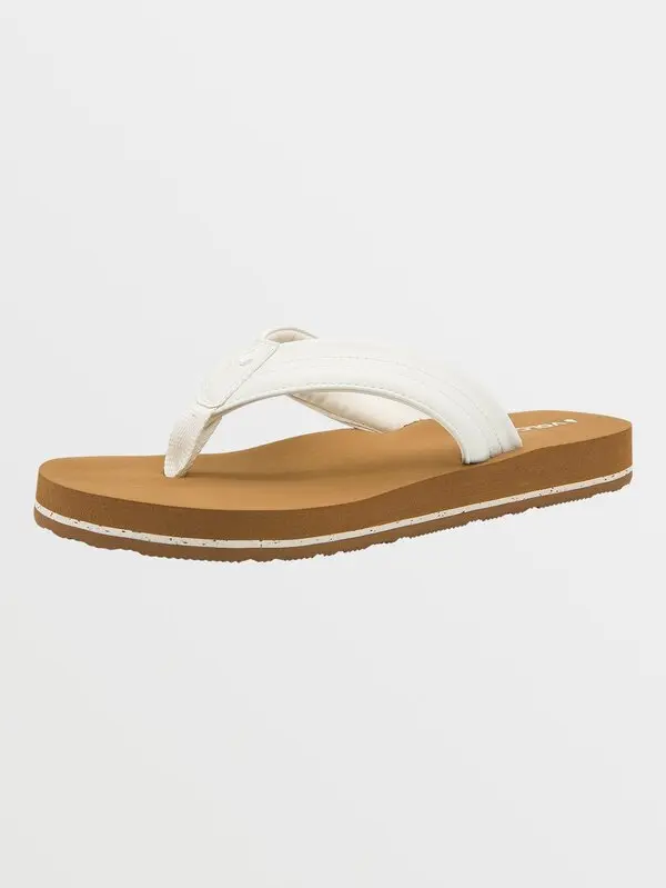 Volcom Boyfriend Thong Sandals - White