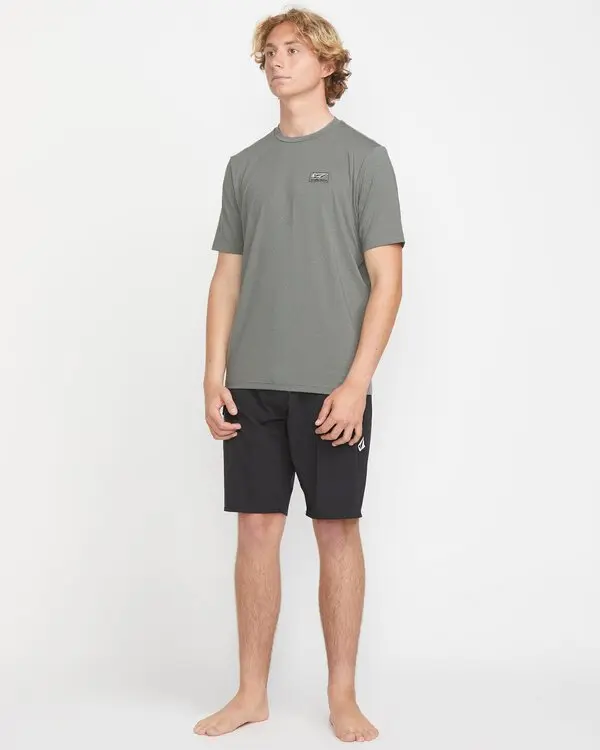 Volcom Modstone Loose Short Sleeve Thrashguard - Heather Grey