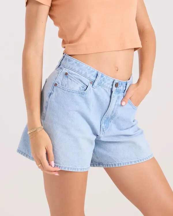 Volcom Low-rise Denim Shorts - Blue Bird