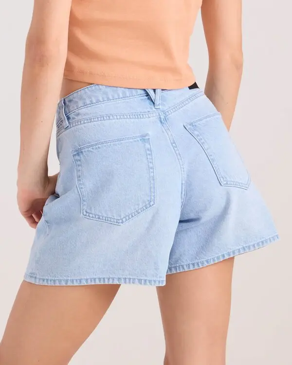Volcom Low-rise Denim Shorts - Blue Bird