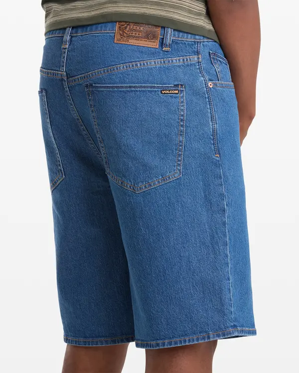 Volcom Billow Denim Shorts - Bold Blue