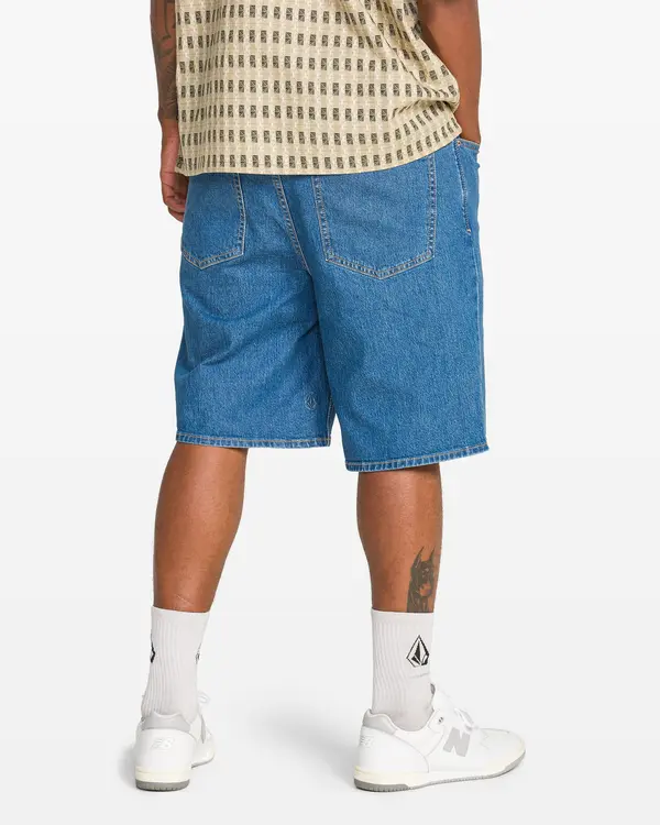 Volcom Billow Denim Shorts - Bold Blue