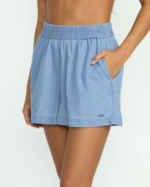 Volcom Lived In Track Shorts - Chambray