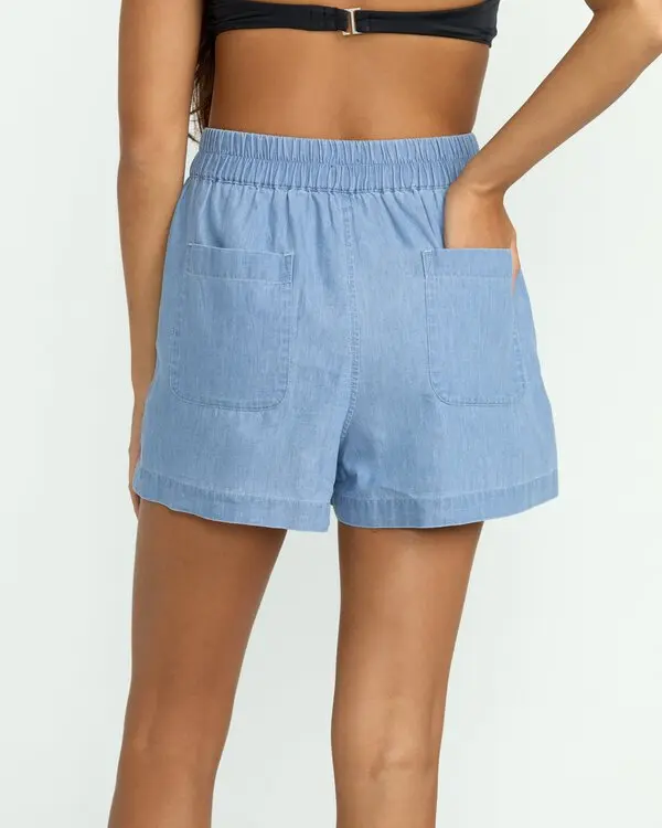 Volcom Lived In Track Shorts - Chambray