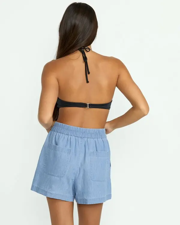 Volcom Lived In Track Shorts - Chambray