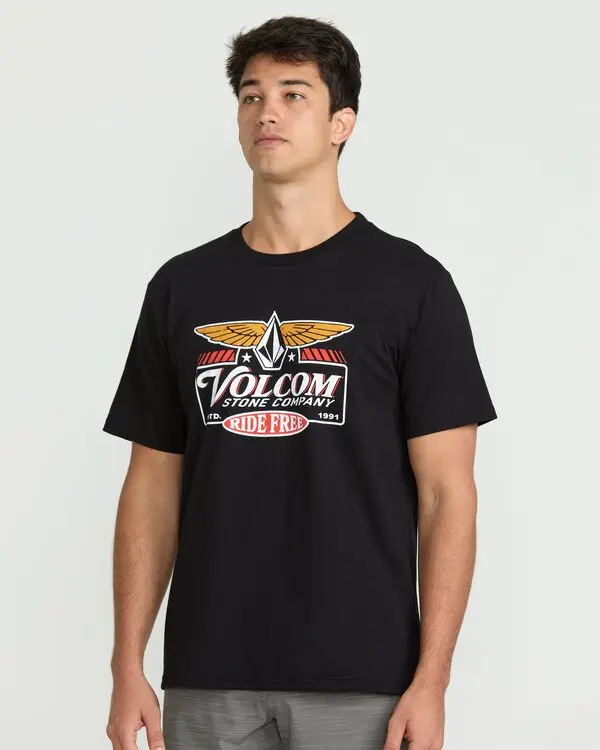 Volcom Revel Short Sleeve Tee - Black