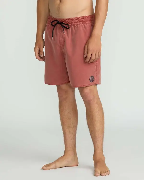 Volcom Center Elastic Waist 17" Trunk - Mahogany