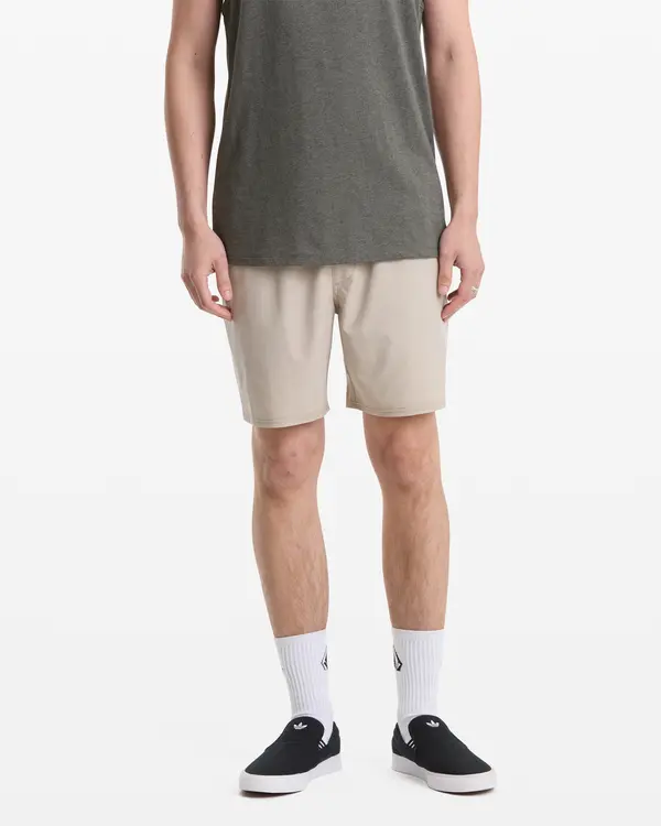 Volcom Elastic Waist Shorts - Stone