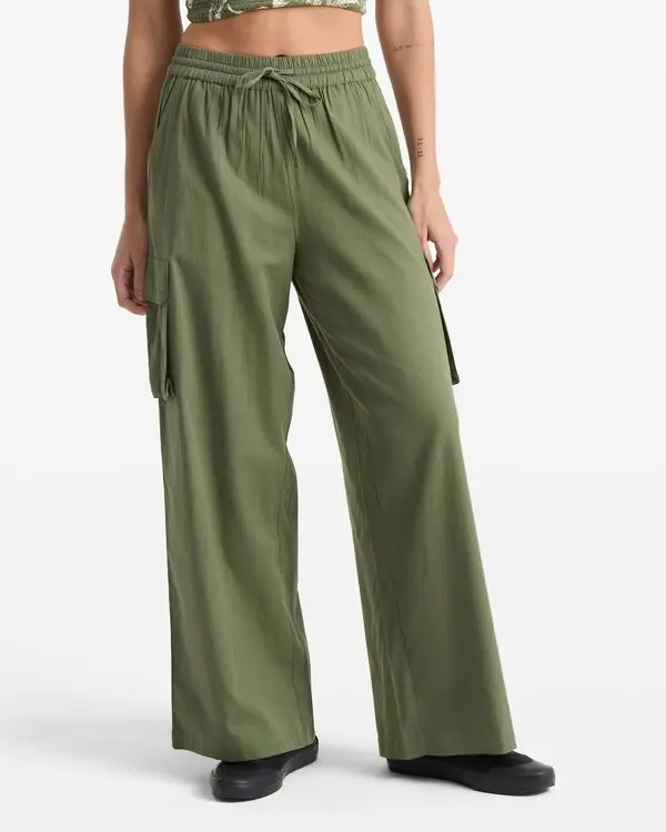 Volcom Lived In Beach Pants - Moss Stone