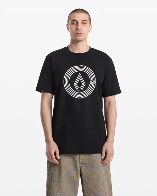 Volcom Circle Split Short Sleeve Tee - Black