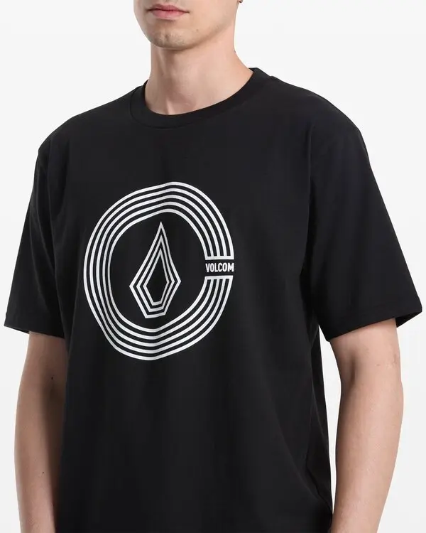 Volcom Circle Split Short Sleeve Tee - Black