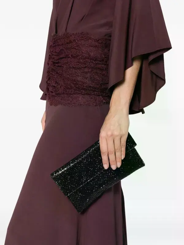 TWENTY FOURHAITCH Morna Woven Chain Clutch Bag