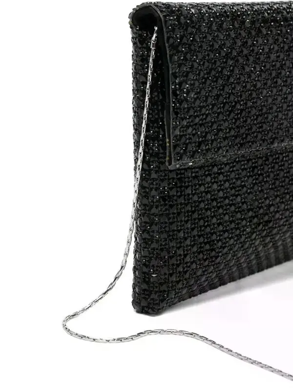 TWENTY FOURHAITCH Morna Woven Chain Clutch Bag