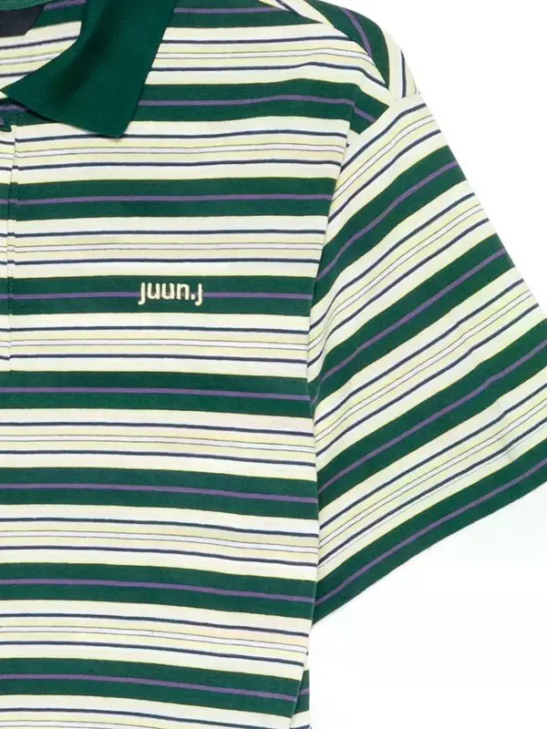JUUN.J Striped Polo Top