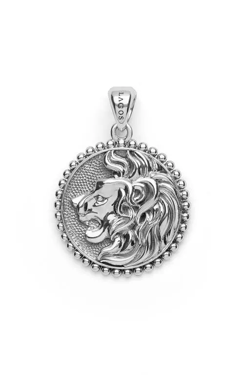 Lagos Anthem Lion Pendant - Silver
