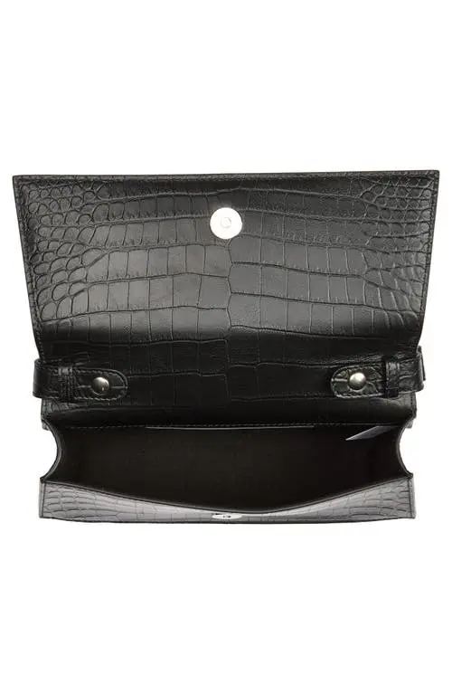 Alexander McQueen Mini Jewelled Shoulder Bag - Black/silver