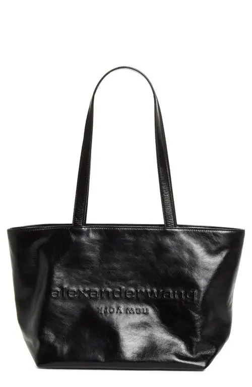 Alexander Wang Medium Punch Leather Tote Bag - Black