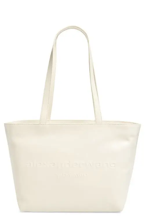 Alexander Wang Medium Punch Leather Tote Bag - Vanilla