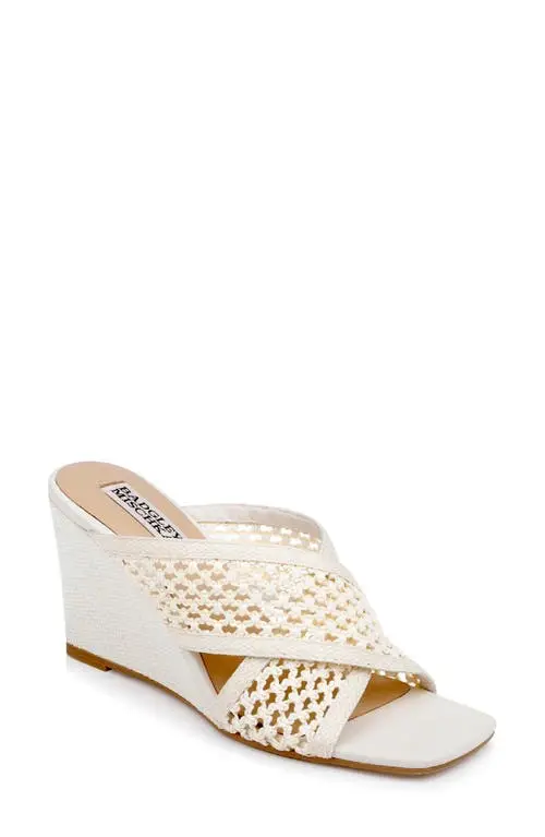 Badgley Mischka Xandria Wedge Sandal - Cream