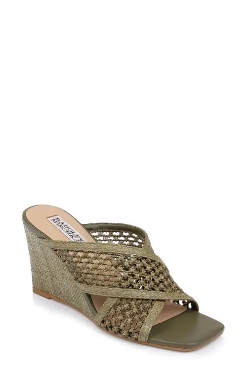 Badgley Mischka Xandria Wedge Sandal - Olive