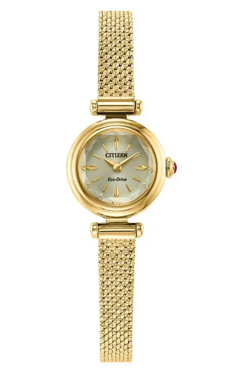 Citizen Fio Goldtone Mesh Strap Watch - Goldone