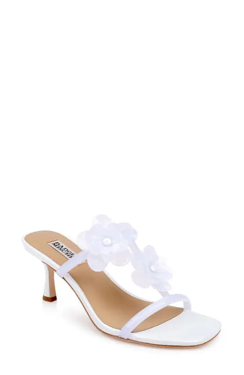 Badgley Mischka Xyra T-strap Sandal - White/white
