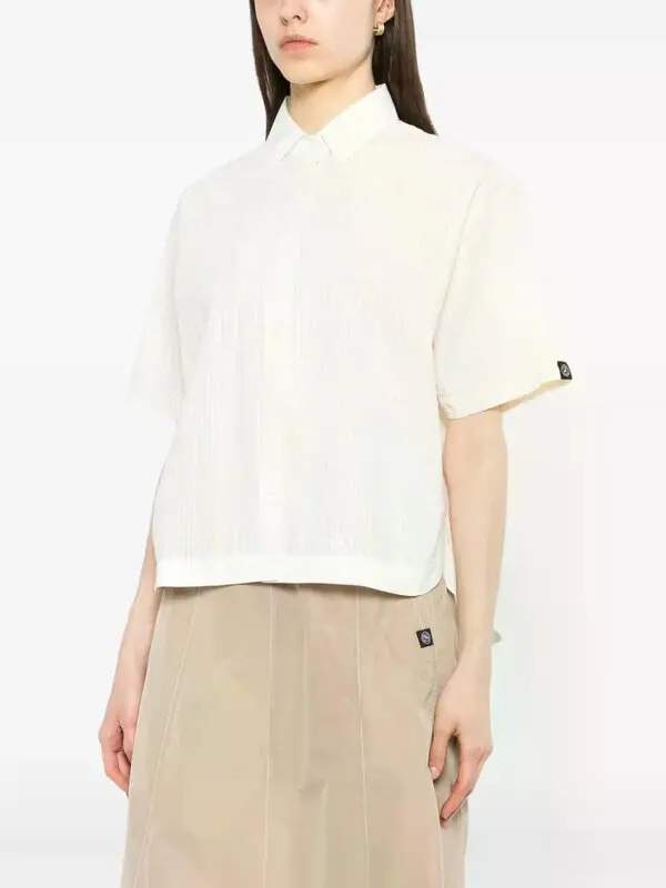 AGNES B. Striped Seersucker Shirt