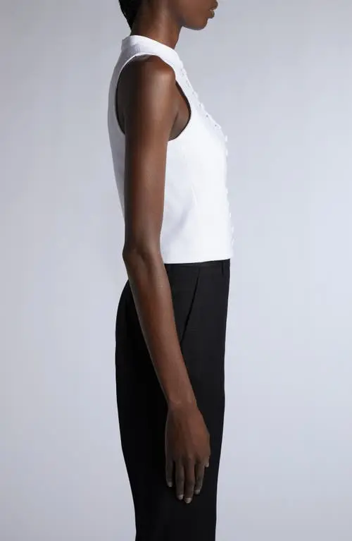 TOM FORD Cotton Piqué Fitted Vest - White