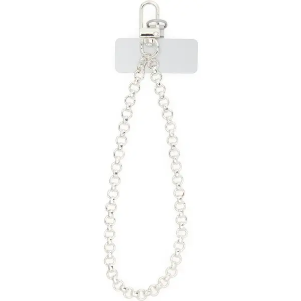Chelsea28 Round Link Phone Strap - Silver