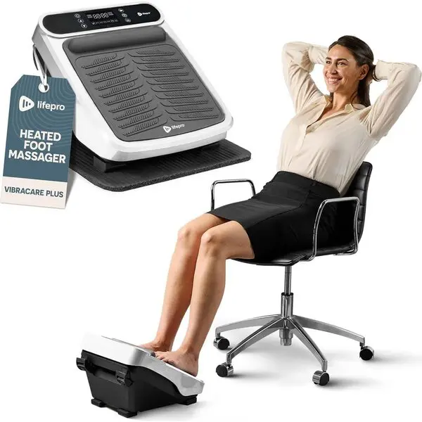 LIFEPRO Vibracare Foot Massager For Neuropathy - White